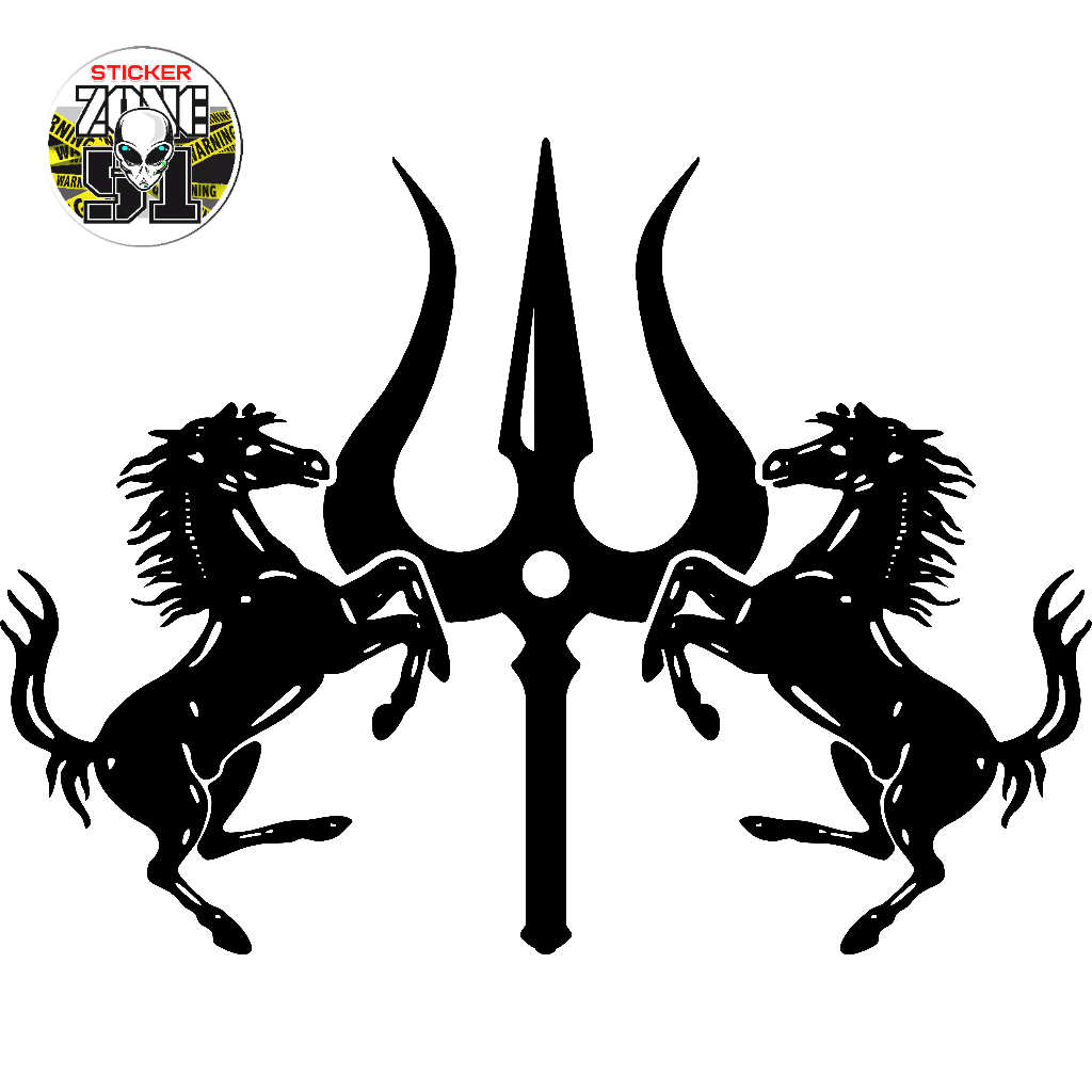 [Ready Stock] Indian Horse Sticker Universal on Rear Mirror Bonet Side ...