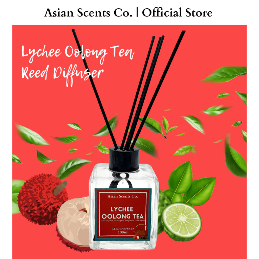 Asian Scents Co. Lychee Oolong Tea Reed Diffuser (100ml) | Shopee Malaysia