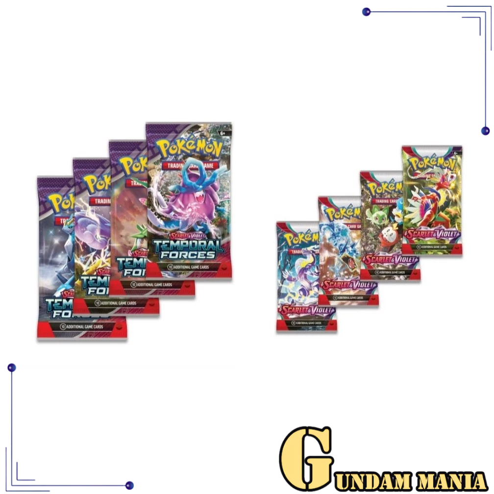 (Original) Pokemon TCG SV01 Scarlet & Violet Booster Pack / SV05 Temporal Forces Booster Pack ...