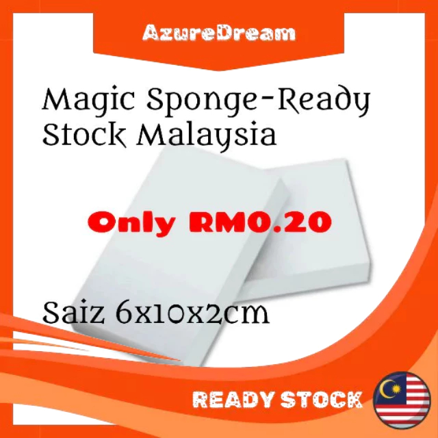 [MALAYSIA Ready Stock] Magic Sponge 1 pcs 6x10x2 cm Magic Span | Shopee ...