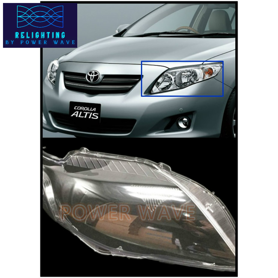 TOYOTA ALTIS 2008-2010 HEADLAMP COVER HEADLAMP LENS HEADLAMP CASING ...