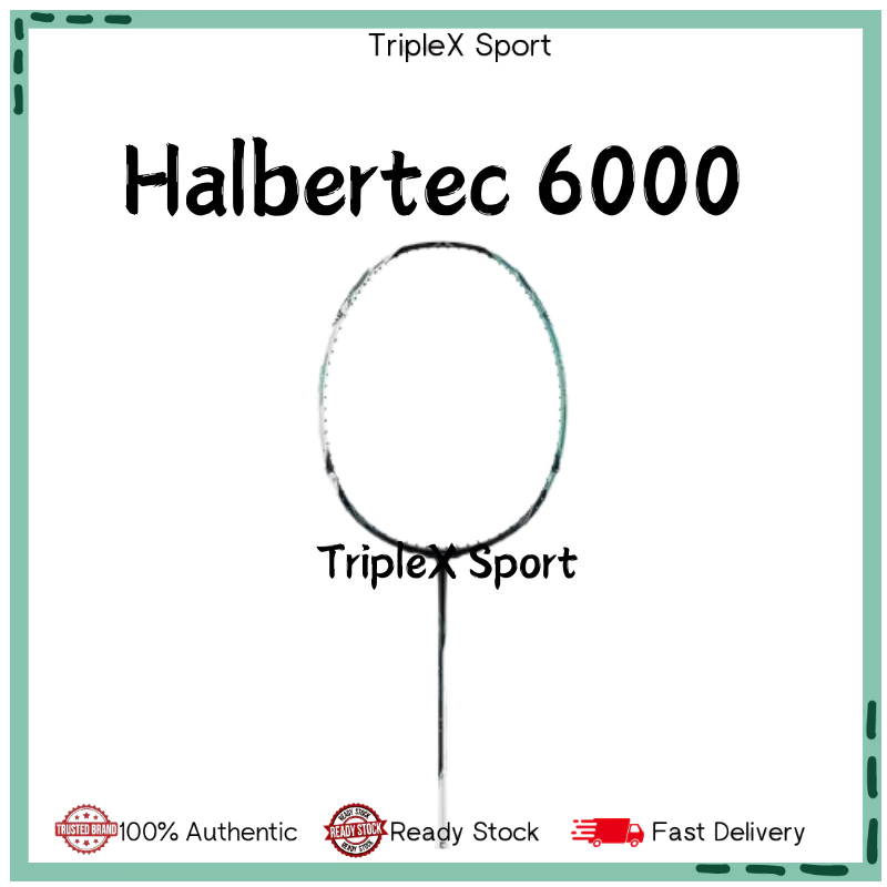 【100% Original】Ll-NlNG Halbertec 6000 Badminton Unstrung Racket 【FREE ...