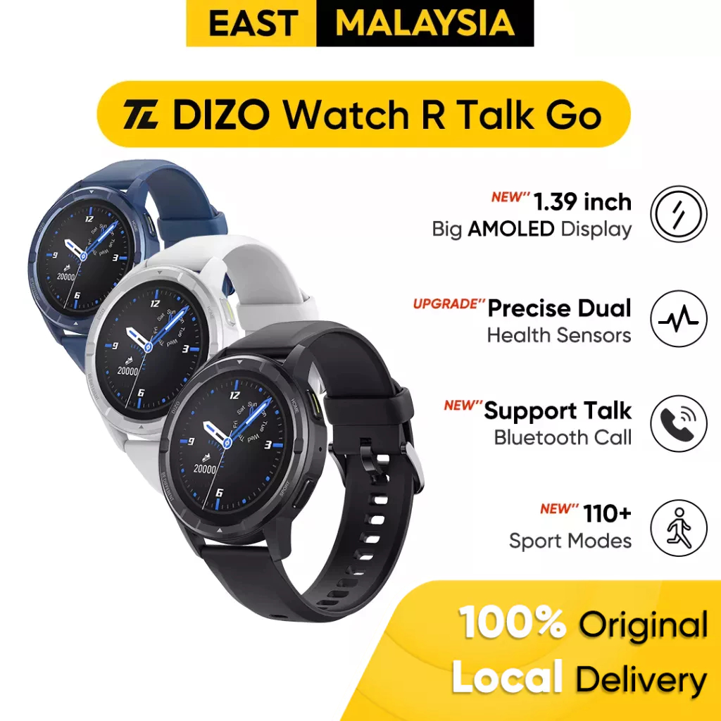 [NEW] realme Techlife DIZO Watch R Talk Go High-Resolution Full Touch ...