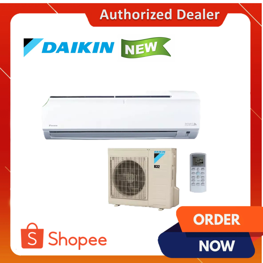 Daikin 1.0hp FTV28PB / 1.5hp FTV35PB R32 Non-Inverter Built in WIFI ...