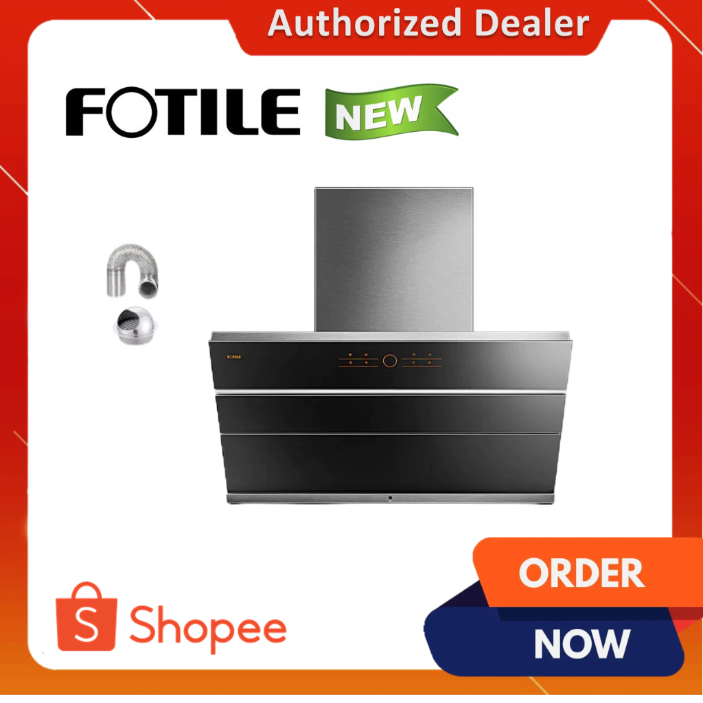 Fotile V Series Designer Cooker Hood JQG9009S + Fotile FD2B 2 burner ...
