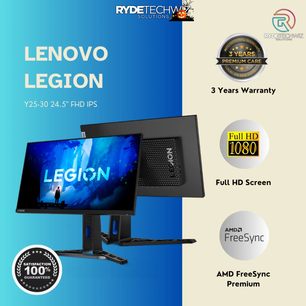 Lenovo Legion Y25-30 24.5'' FHD IPS 240Hz LED- Backlit Gaming Monitor ...