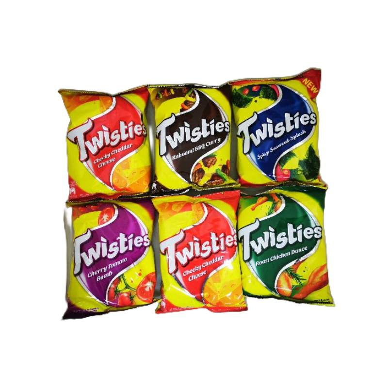 【60g】Twisties Bbq/Cheese/Chili Cheese/Thai Sweet Chilli/Chicken/Tomato ...