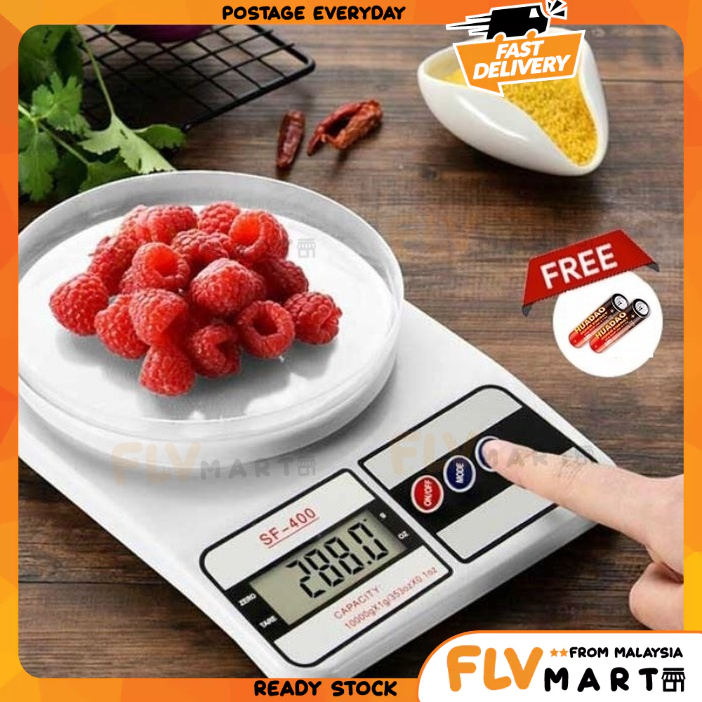 SF-400 Digital LCD Scale High Precision Electronic Kitchen Scale Food ( 10kg X 1g ) Weighing ...