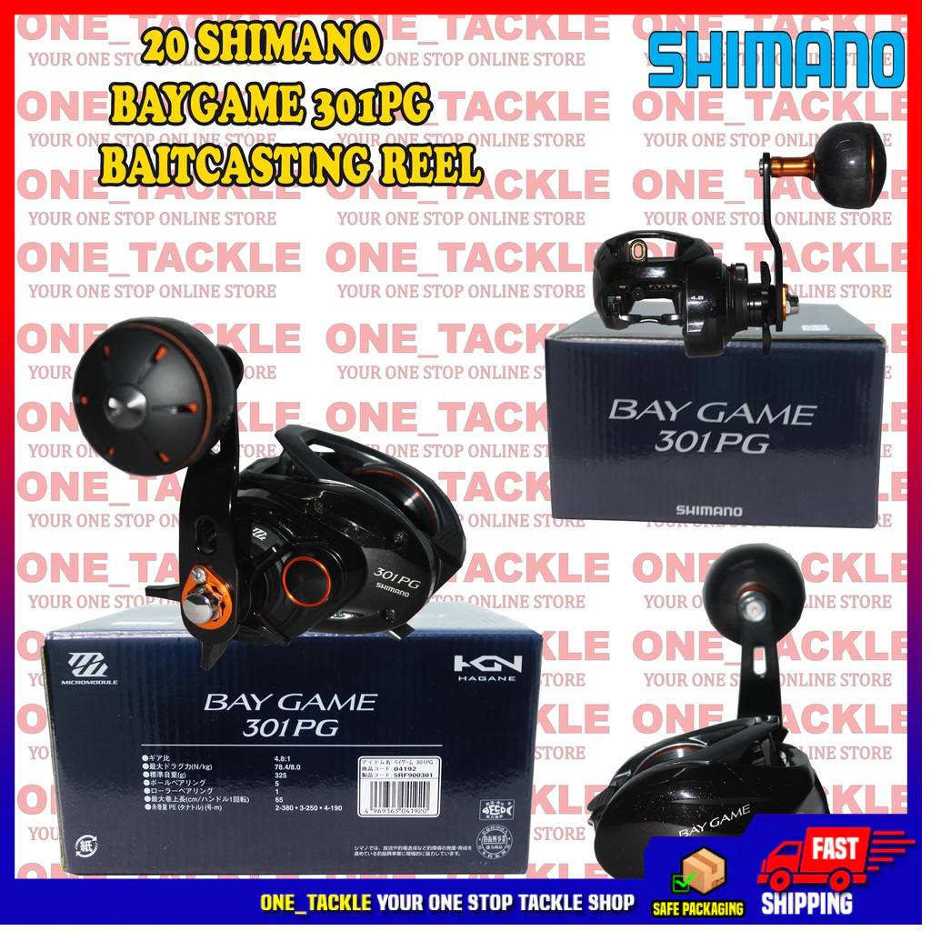 Shimano Baygame 301PG Baitcasting Reel 2020' | Shopee Malaysia