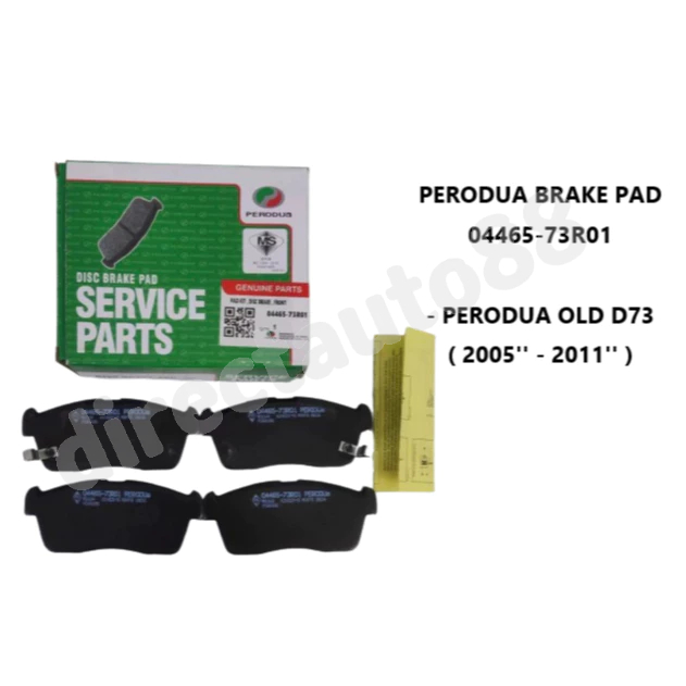 04465-73R01 Perodua Front Brake Pad Perodua Myvi Old D73 2005'' - 2011 ...
