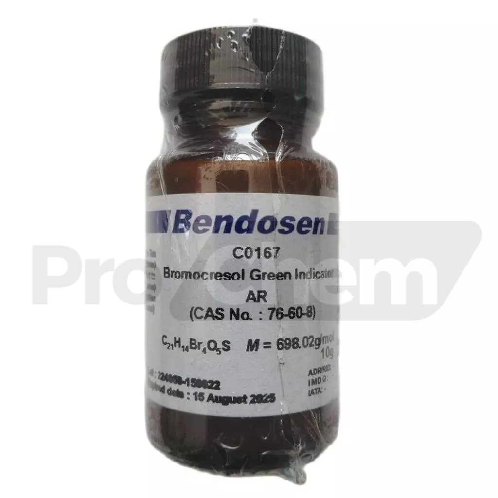 Bromocresol Green Indicator AR Bendosen 10g [CAS No. 76-60-8] | Shopee ...