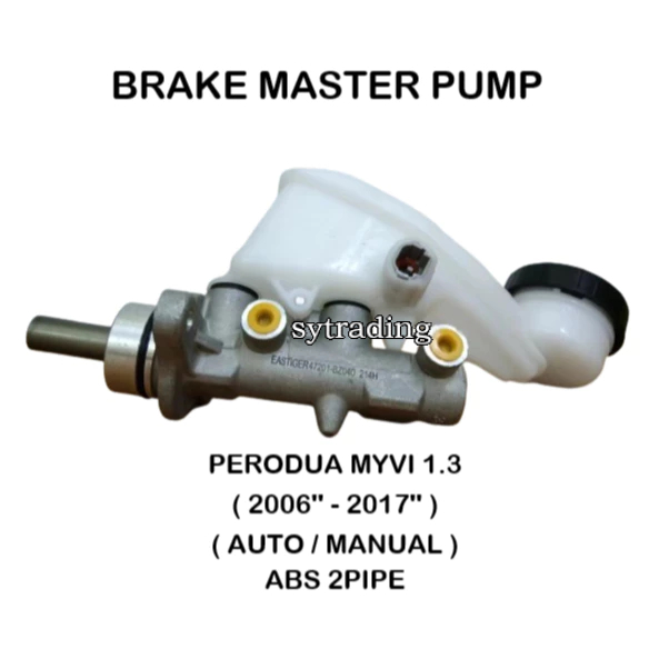 Brake Master Pump Perodua Myvi 1.3 Auto / Manual 2006'' - 2017'' 47201 ...