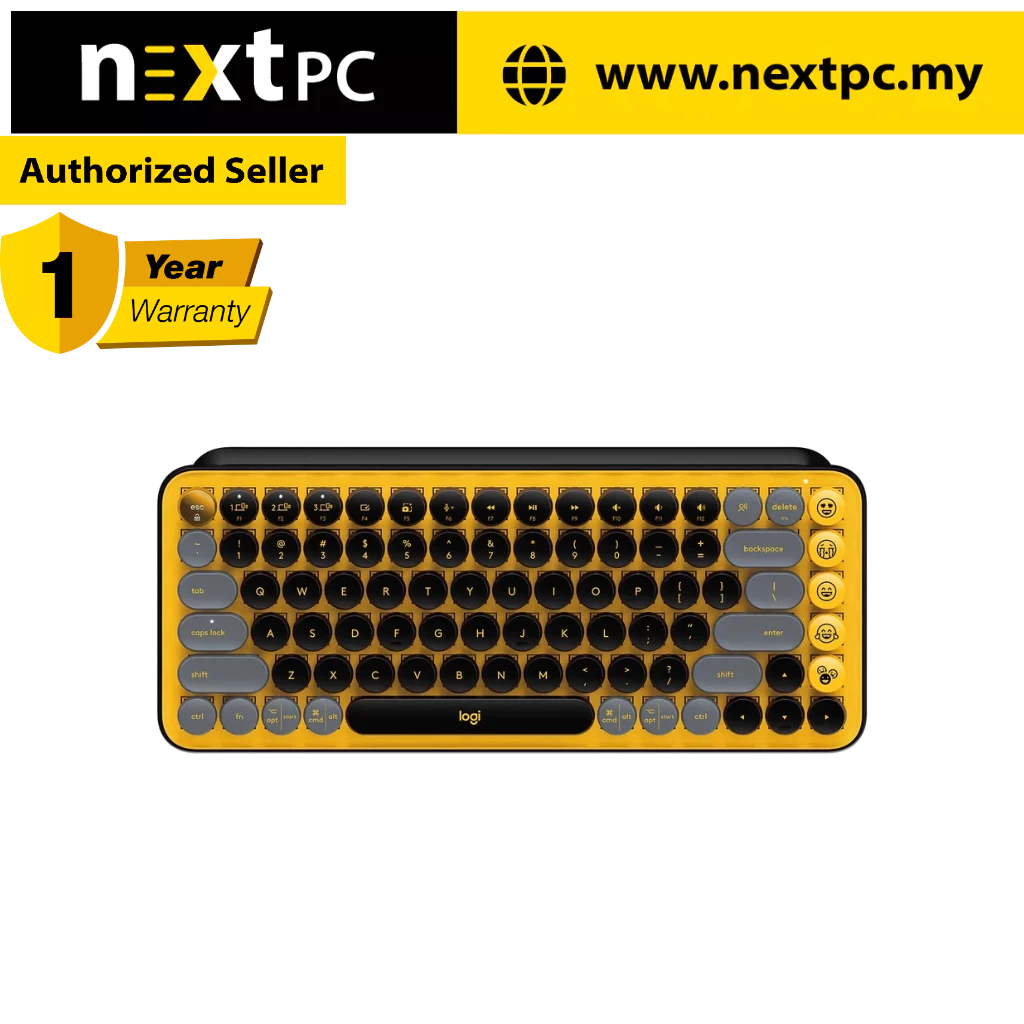 [Ready Stock] Logitech Pop Keys Wireless Mechanical Keyboard With Emoji ...