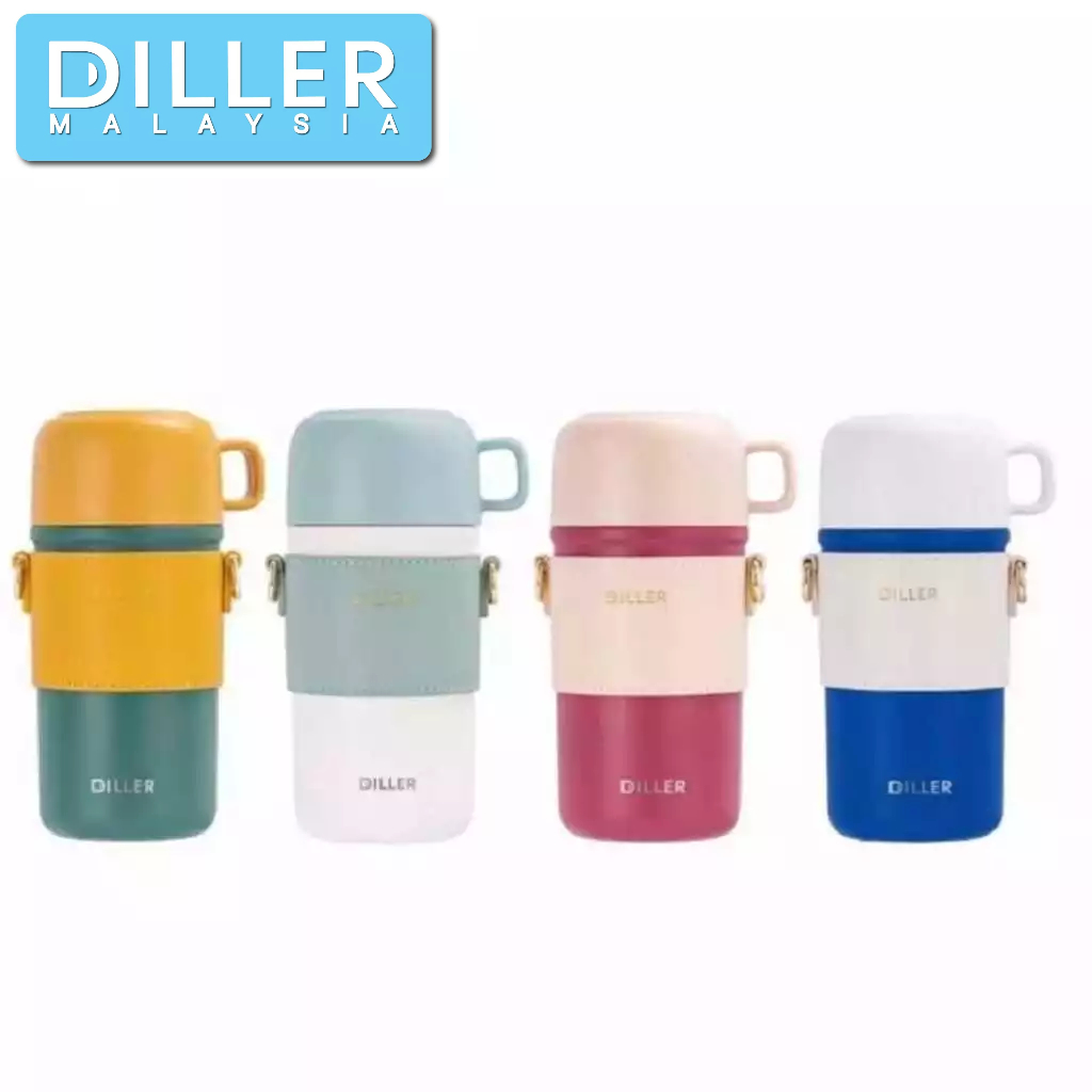 Diller Botol Air 2 fungsi Thermo dengan Tali Anyaman Straw/Direct Water ...
