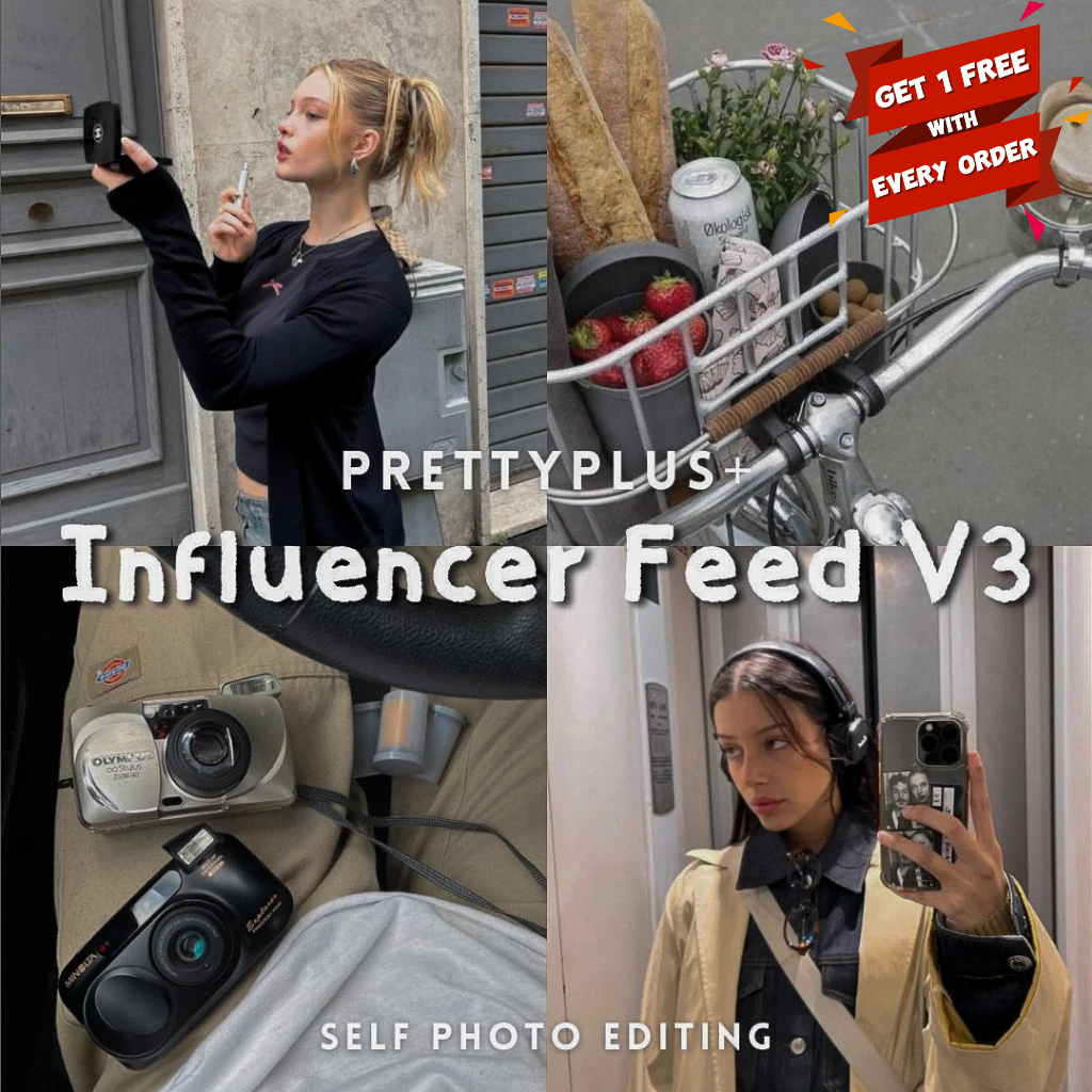 Influencer Feed V3 | Lightroom Preset Mobile IOS Android & PC Desktop ...