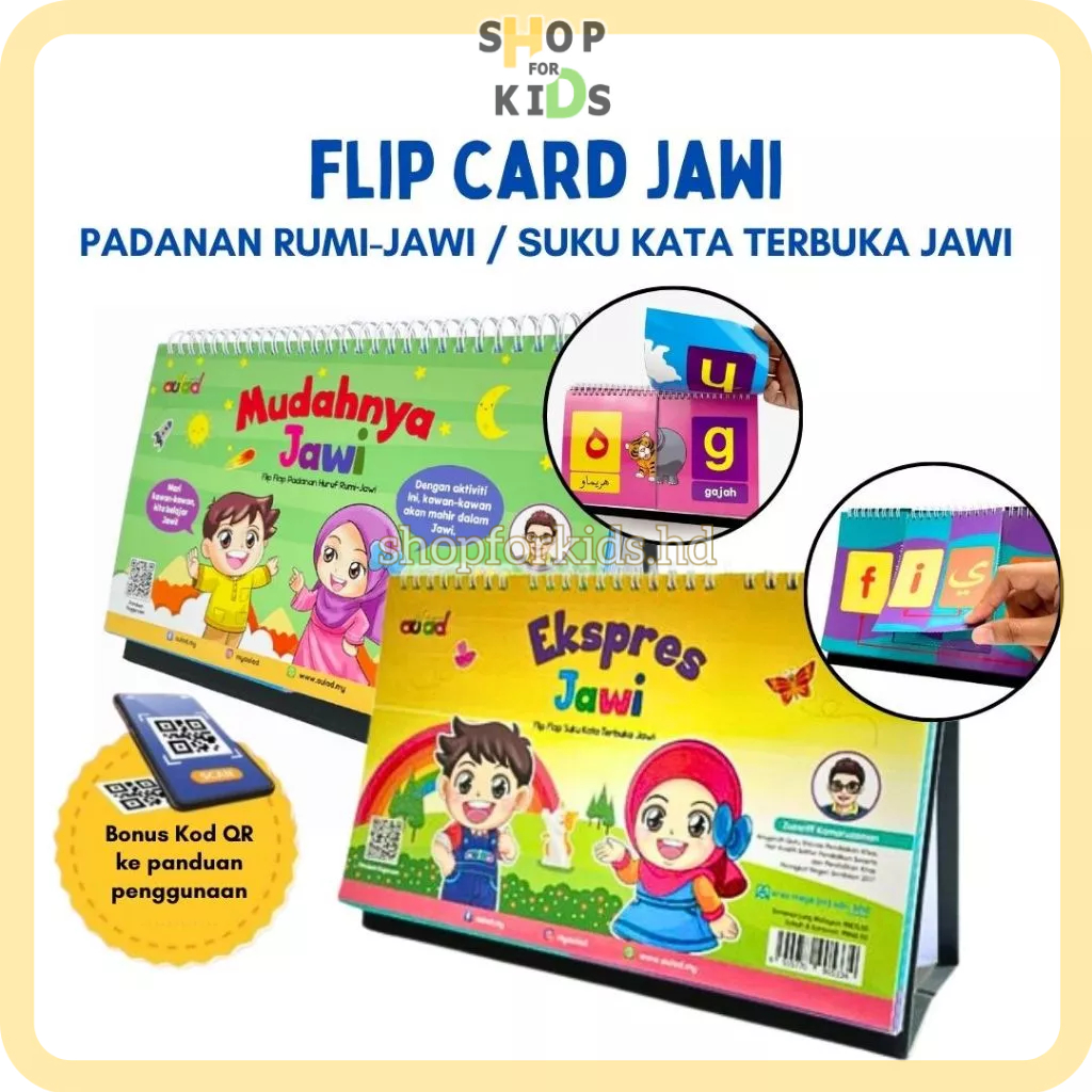 FLIP CARD EKSPRES JAWI / MUDAHNYA JAWI | Suku Kata Terbuka Jawi ...