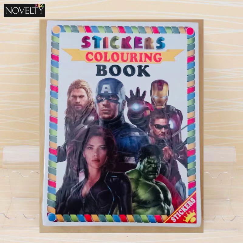 Avengers Sticker & Coloring Book A4 | Buku Mewarna Pelekat Kanak Tadika ...