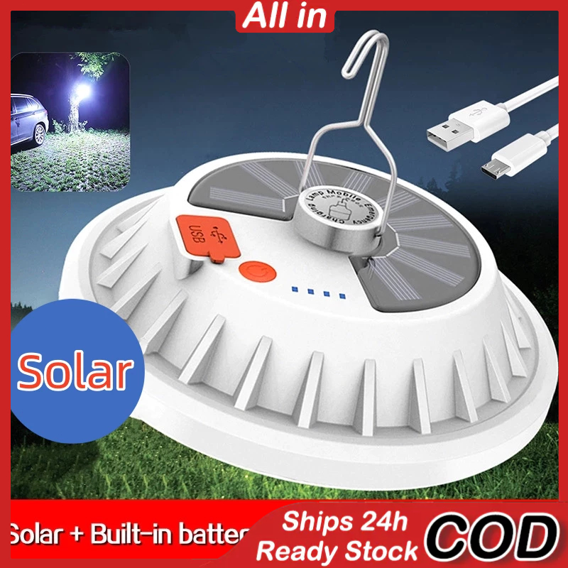 200W Rechargeable Solar Lamp Remote Control Emergency Mobile Charging ...