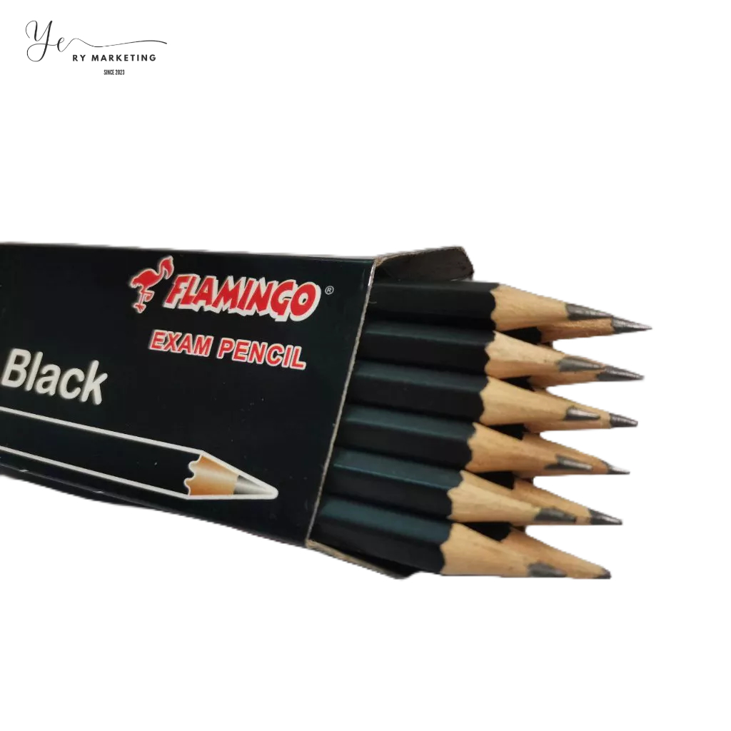 [READY STOCK] 100%ORIGINAL FLAMINGO EXAM PENCIL 2B (12pcs per box ...