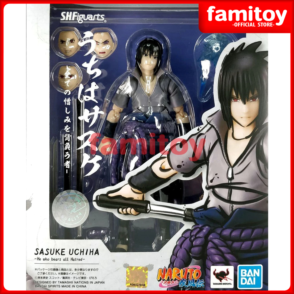 Bandai S.H.Figuarts Naruto: Shippuden Sasuke Uchiha -He Who Bears All ...