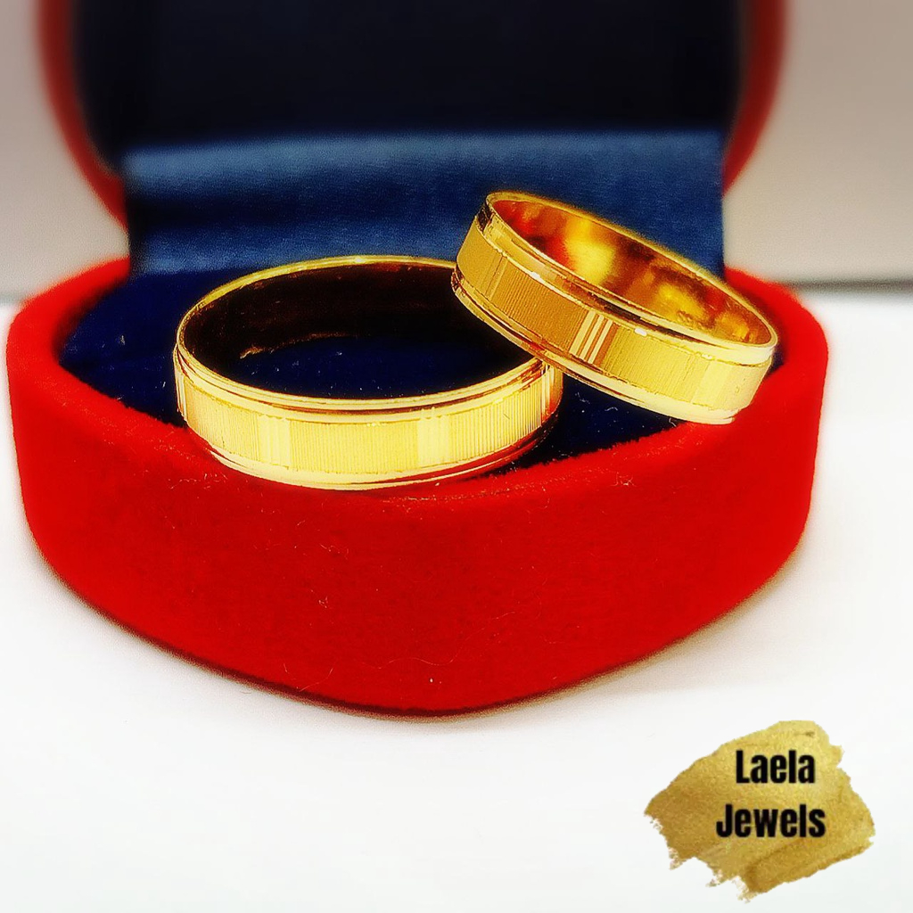 LAELA CINCIN BELAH ROTAN SONGKET PADU EMAS TULEN 916 GOLD RING | Shopee ...