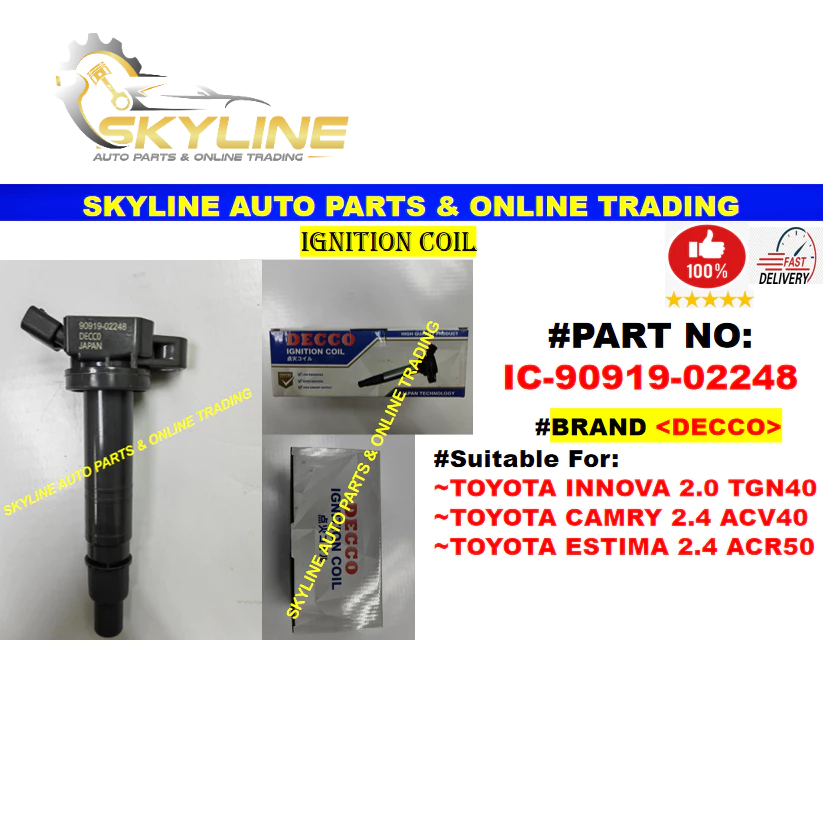 IC-90919-02248 IGNITION PLUG COIL Toyota Innova 2.0 TGN40 / Toyota ...