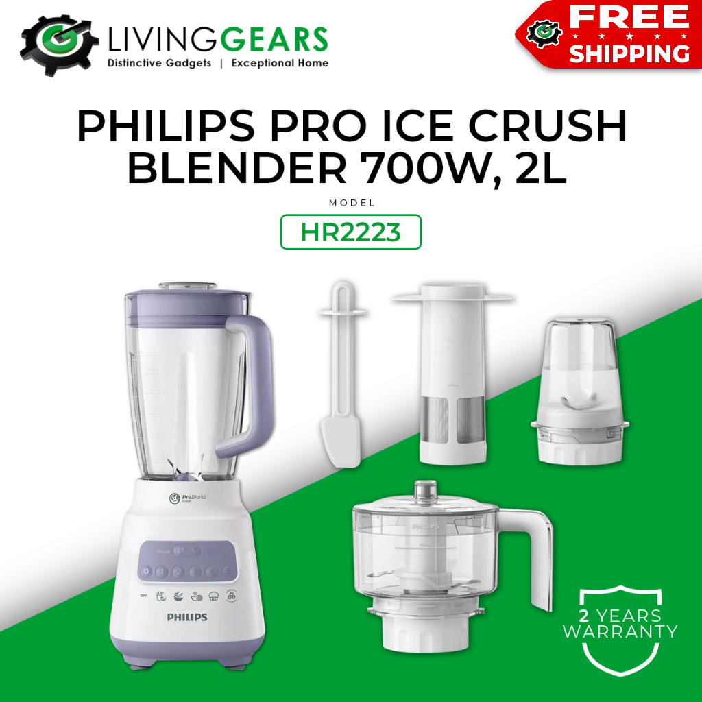 Philips Viva Collection Ice Crushing Blender HR2223 Multi Mill / HR2221 ...