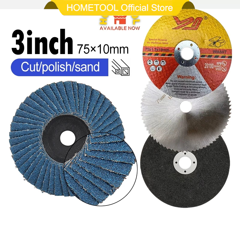 Metal Cutting Disc 3 Inch Mata Grinder Disc Potong Besi Angle Grinder ...