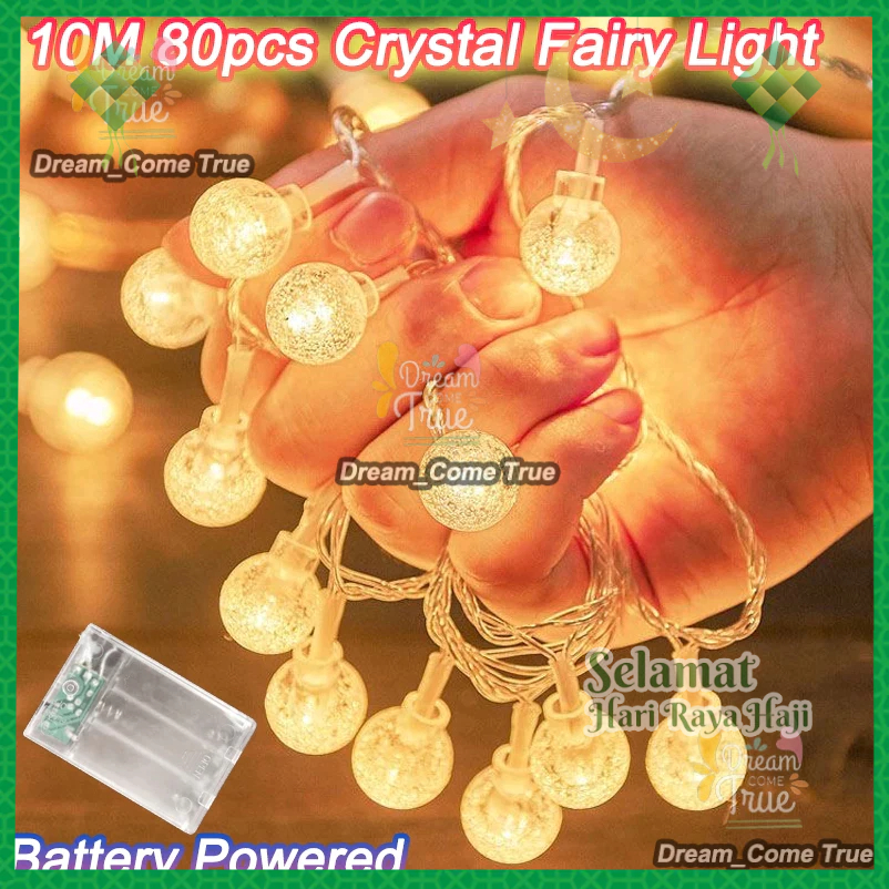 LED Lampu led 10M 80Led Camping Outdoor LED Light String Ball Fairy ...