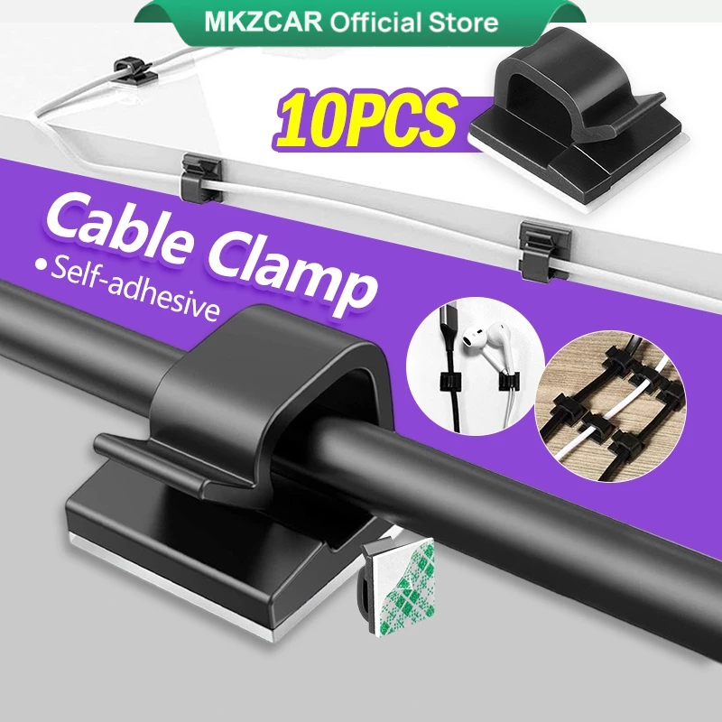 Cable Clips Glue Self Adhesive Wire Management Cable Holder Organizer ...