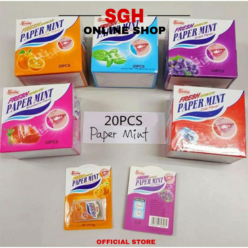 PAPER MINT FRESH MINT halal-certified 🔥🔥 | Shopee Malaysia