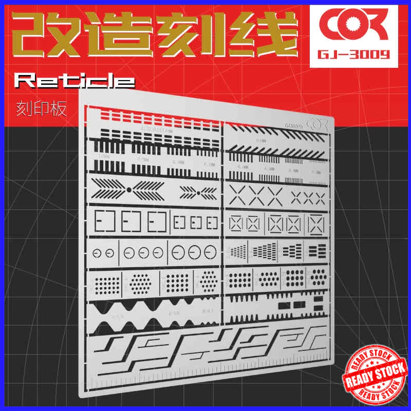 COR GJ-3009 Panel Line Scribing Template Stencil Board 15in1 Set ...