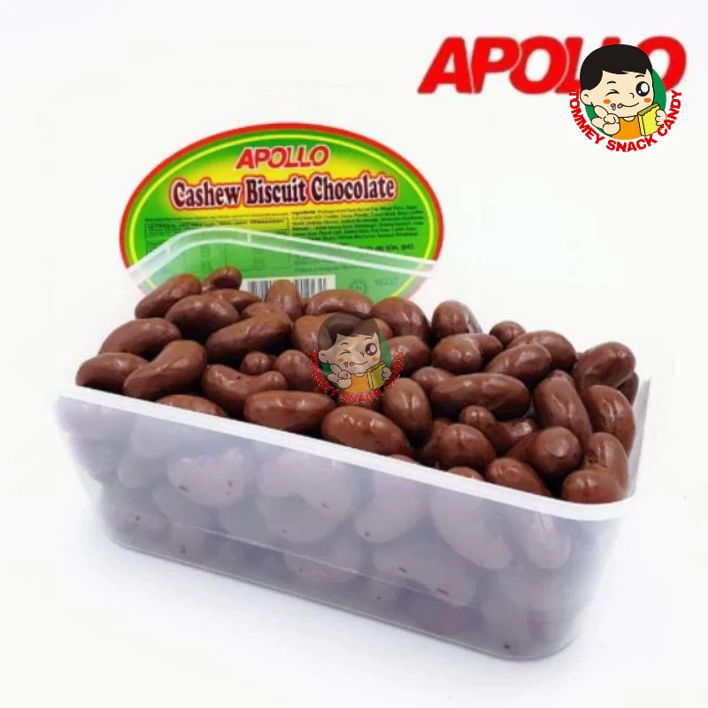 Apollo Cashew Biscuit Chocolate 500g Coklat Biskut Hari Raya Snack ...