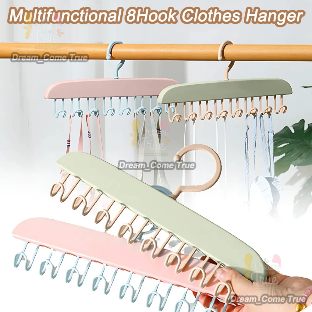 Multifunctional Hanging Clothes Hanger Wall Racks for Women Storage Bra ...