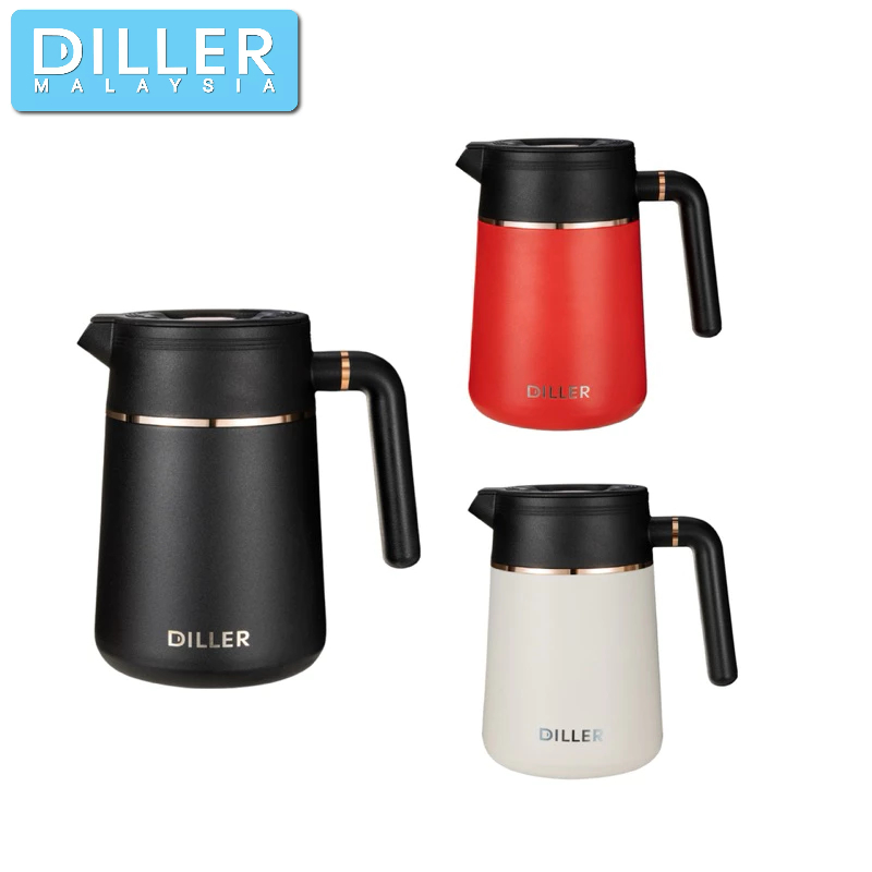 Diller SUS304 Stainless Steel Coating Ceramic Vacumn Mug Home Jug Tea ...