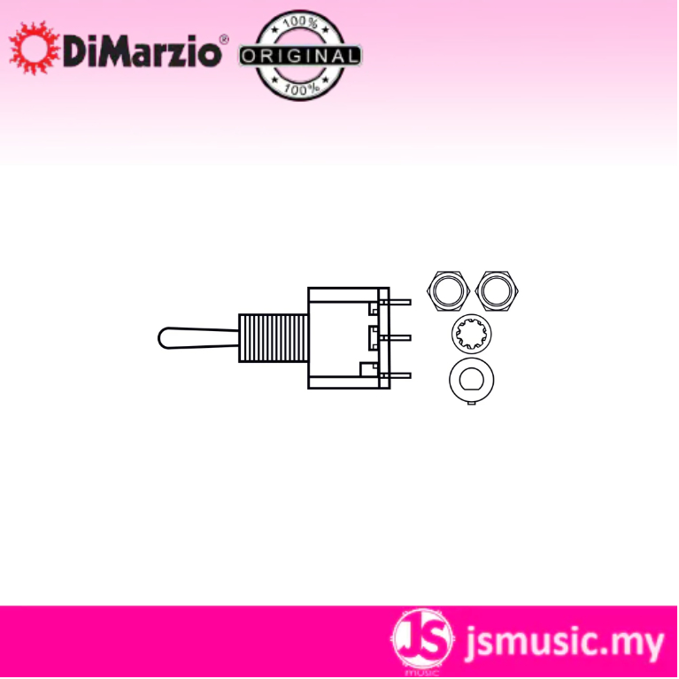 DiMarzio EP1107 DPDT Mini Switch - 3 Position (On/Off/On) | Shopee Malaysia