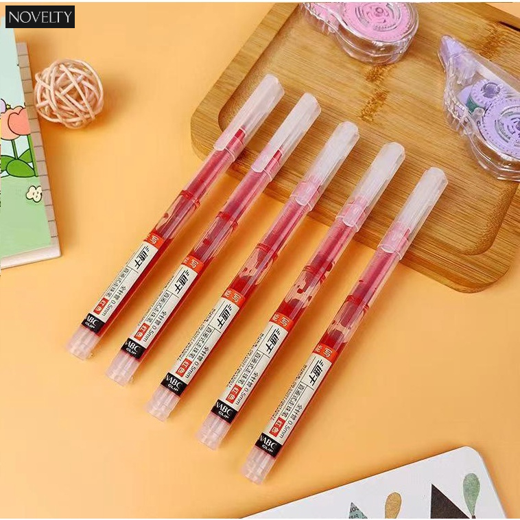 20pcs Red FANABC Full Needle Quick Drying Ink Gel Pen 0.5mm Pen Gel ...