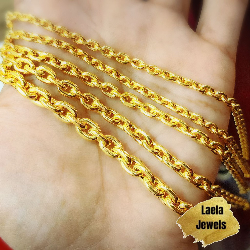 LAELA RANTAI TANGAN SAUH HOLLOW EMAS 916 GOLD BRACELET | Shopee Malaysia