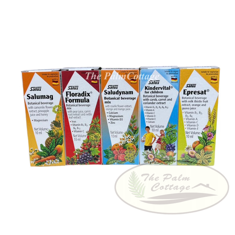 SALUS Travel Pack 3 x 10ml ( Kindervital / Floradix / Salumag / Epresat ...