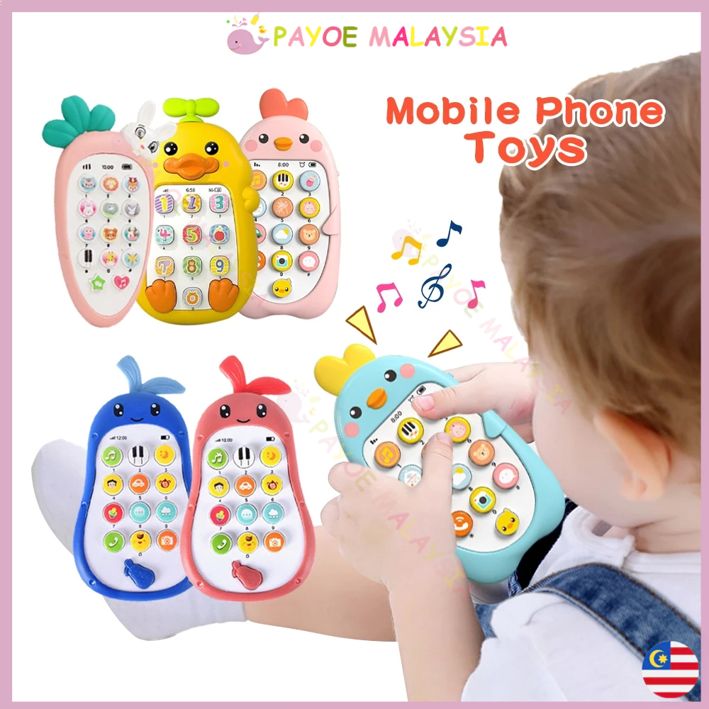 Payoe Baby Phone Toy Kids Phone Learning Educational Toy Lullaby With ...