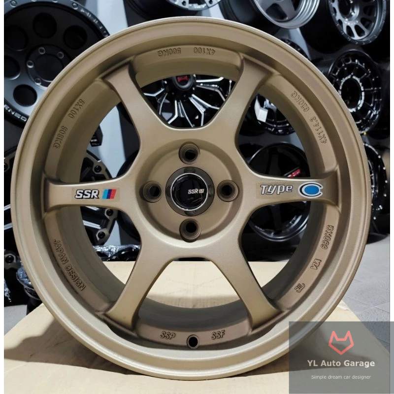 Enkei SSR Type-C [Sand Bronze] Sport Rim 16x7JJ ET35 (4x100) | Shopee ...