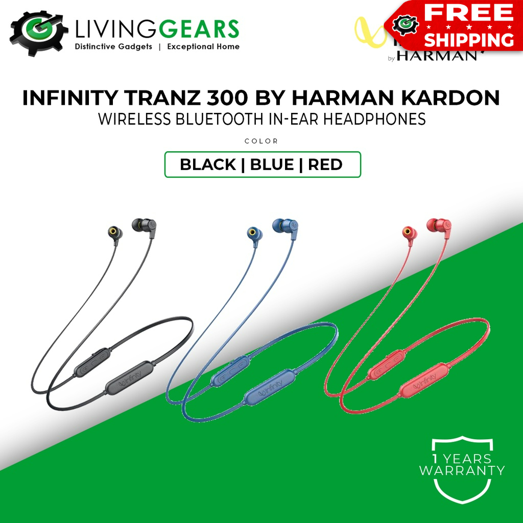 Harman Kardon Infinity Tranz 300 Wireless In-Ear Headphones IPX5 Water ...