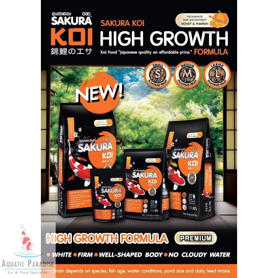Sakura Premium Koi Fish Food High Growth Formula 6.5KG ( FLOATING) [EXP ...