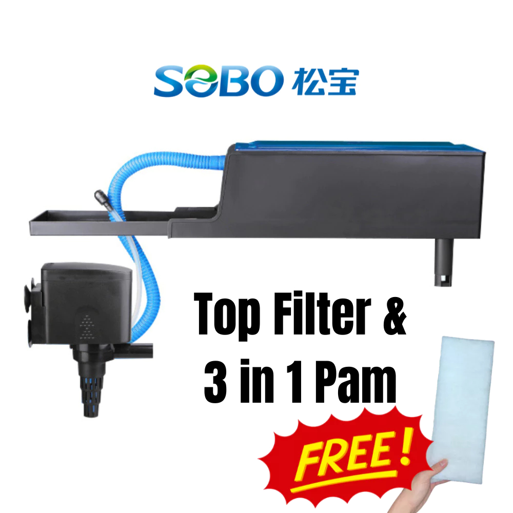 SOBO Aquarium Top filter box and Powerhead Aquarium Water Pump Aquarium ...