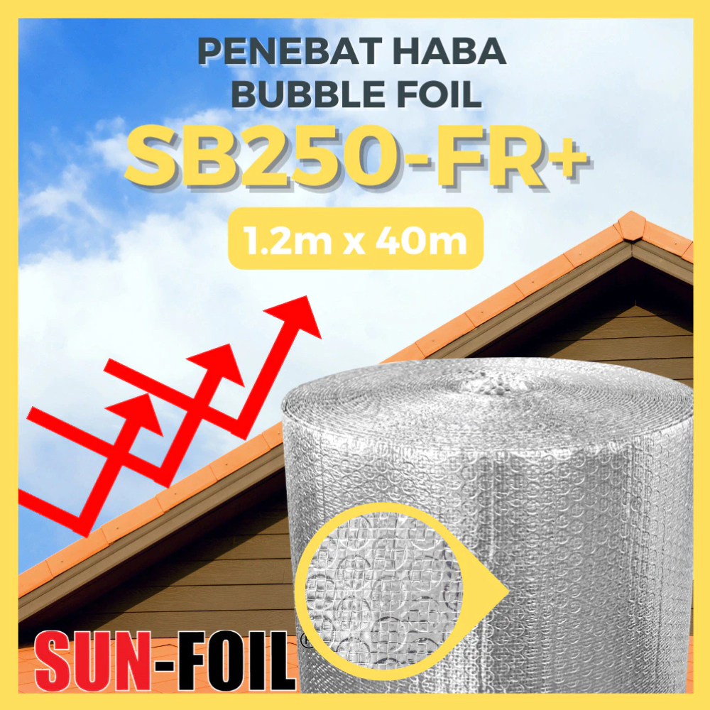 SUNFOIL Bubble Foil Series SB250-FR+ [40m] Bubble Aluminium Foil ...