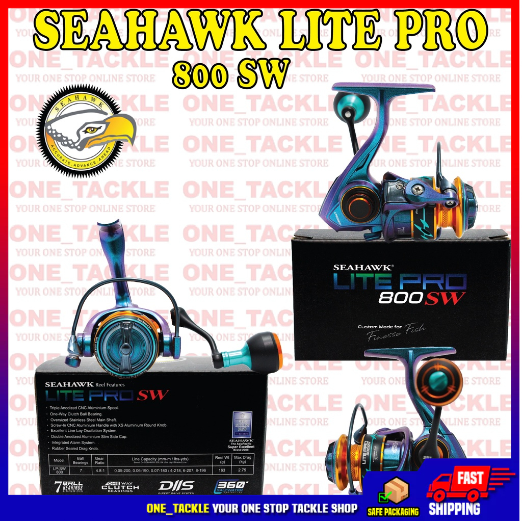 Seahawk Lite Pro 800 / 1000 SW UL Spinning Reel (100% Original) Mesin Pancing | Shopee Malaysia