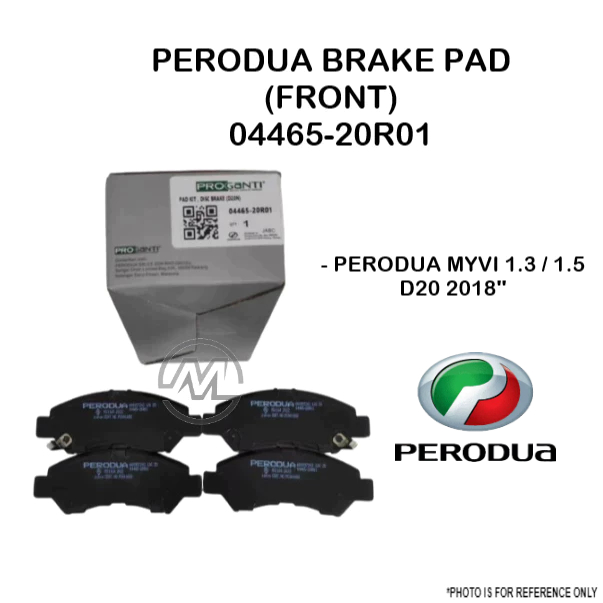PERODUA FRONT BRAKE PAD 04465-20R01 PERODUA MYVI 1.3 MYVI 1.5 D20 2018 ...