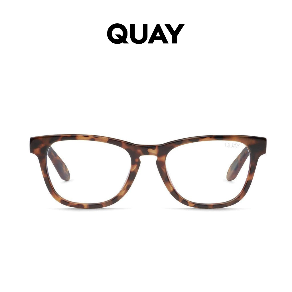 QUAY Hardwire Mini Blue Light Glasses - Tort/Clear | Shopee Malaysia