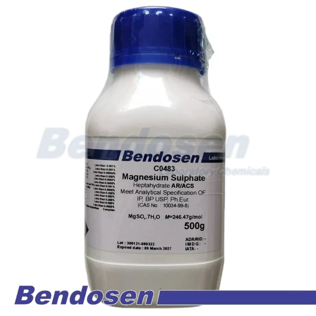 Magnesium Sulphate Heptahydrate (Epsom salts) AR/ACS 500g BENDOSEN ...