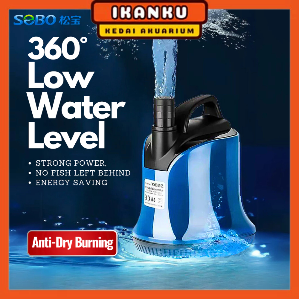 SOBO AQUARIUM SUBMERSIBLE WATER PUMP WP-100D WP-200D WP-300D WP-500D WP ...
